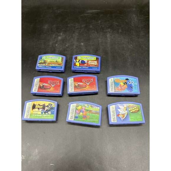 Leapfrog | Toys | Leapfrog Leapster Learning Game 8 Piece Lot Disney ...